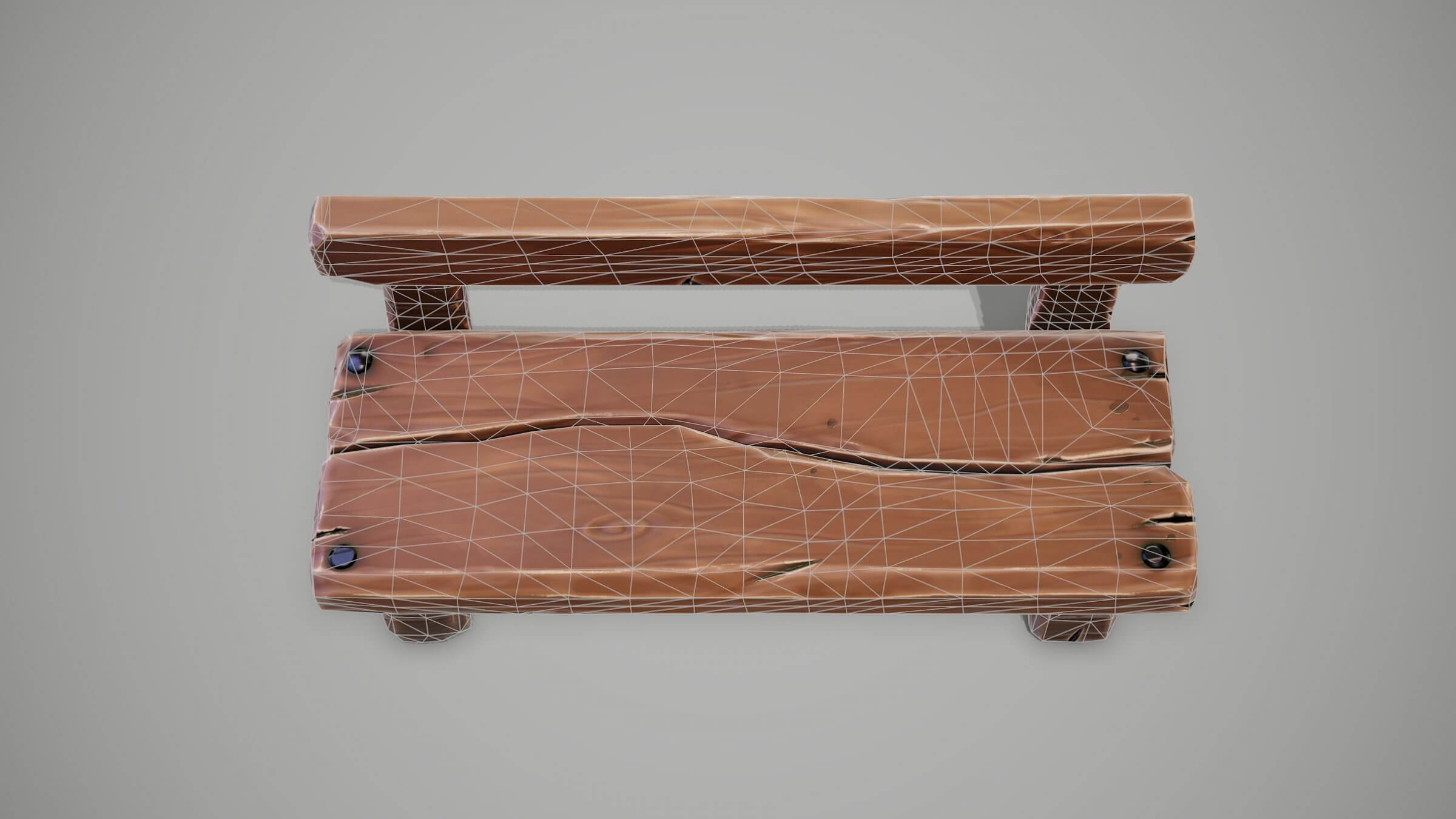 Stylized Bench - 3D Model by Face The Edge