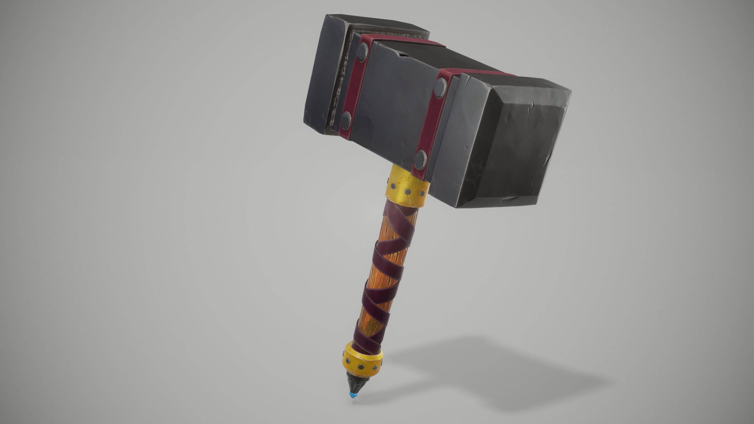 Stylized Hammer - 3D Model by Face The Edge