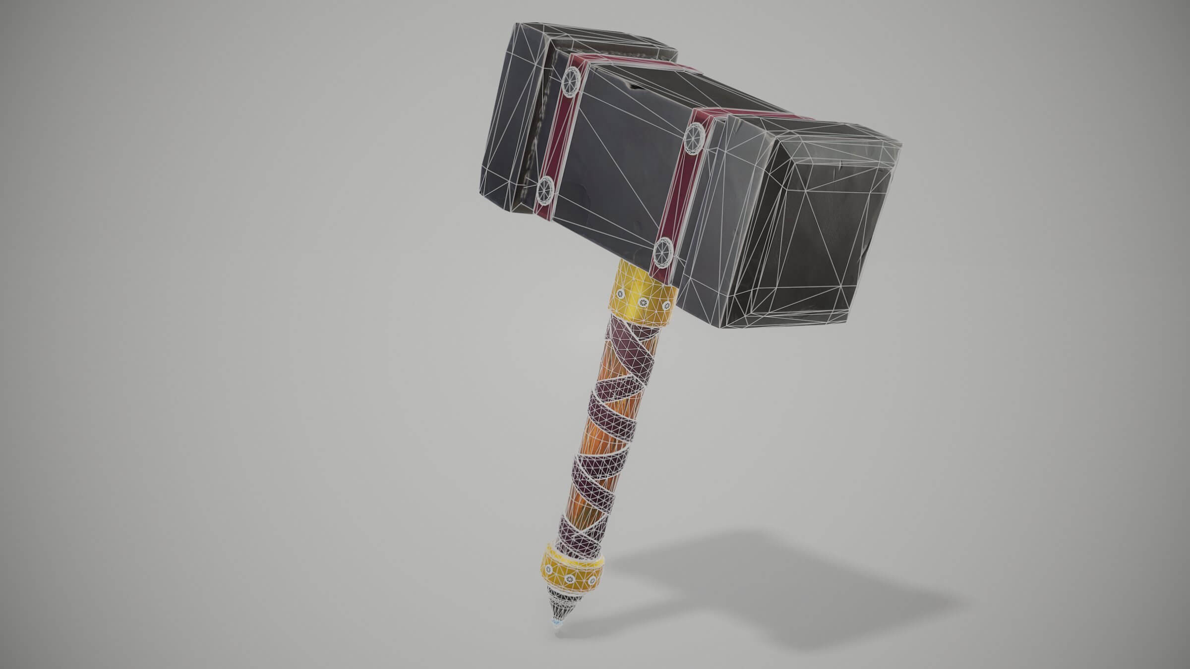 Stylized Hammer - 3D Model by Face The Edge