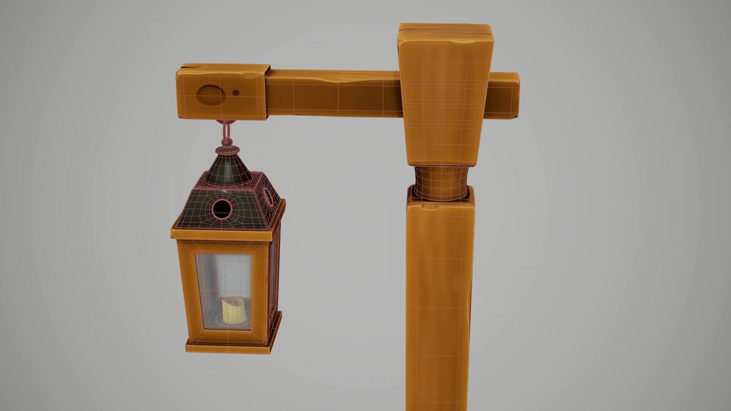 Stylized Light Pole - 3D Model by Face The Edge