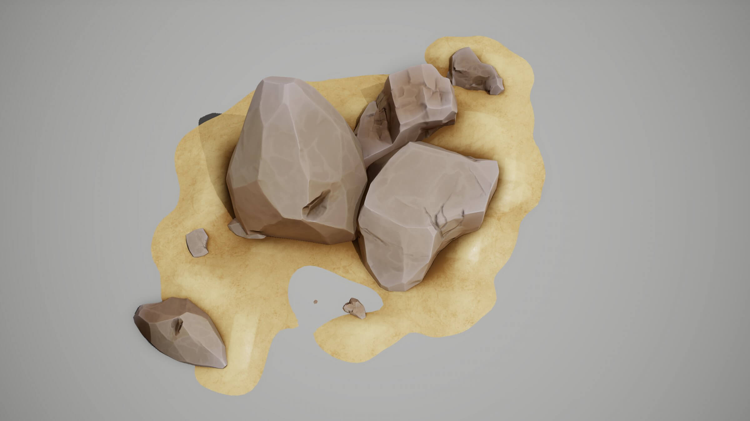 Stylized Rocks - 3D Model by Face The Edge