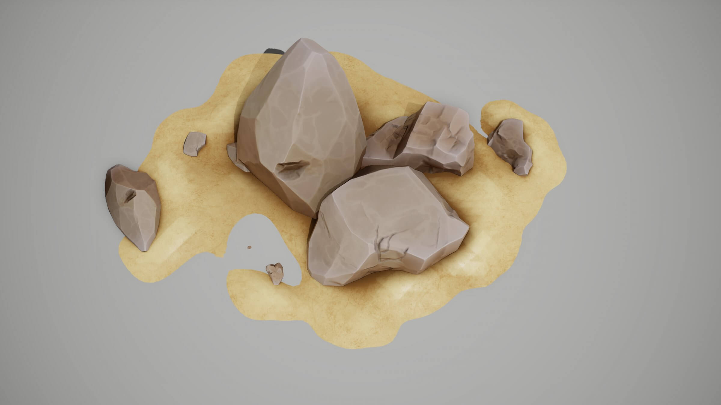 Stylized Rocks - 3D Model by Face The Edge