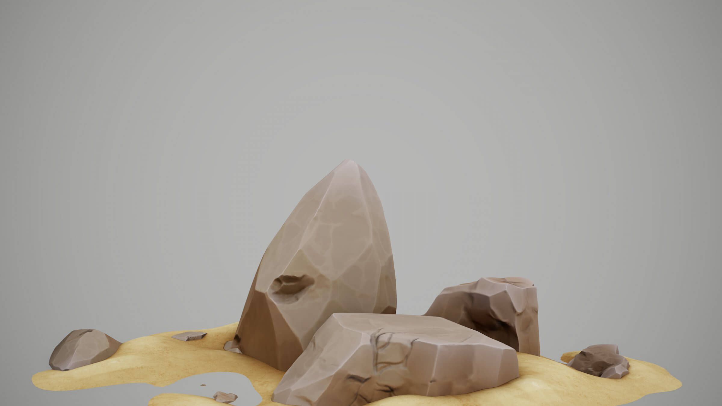 Stylized Rocks - 3D Model by Face The Edge