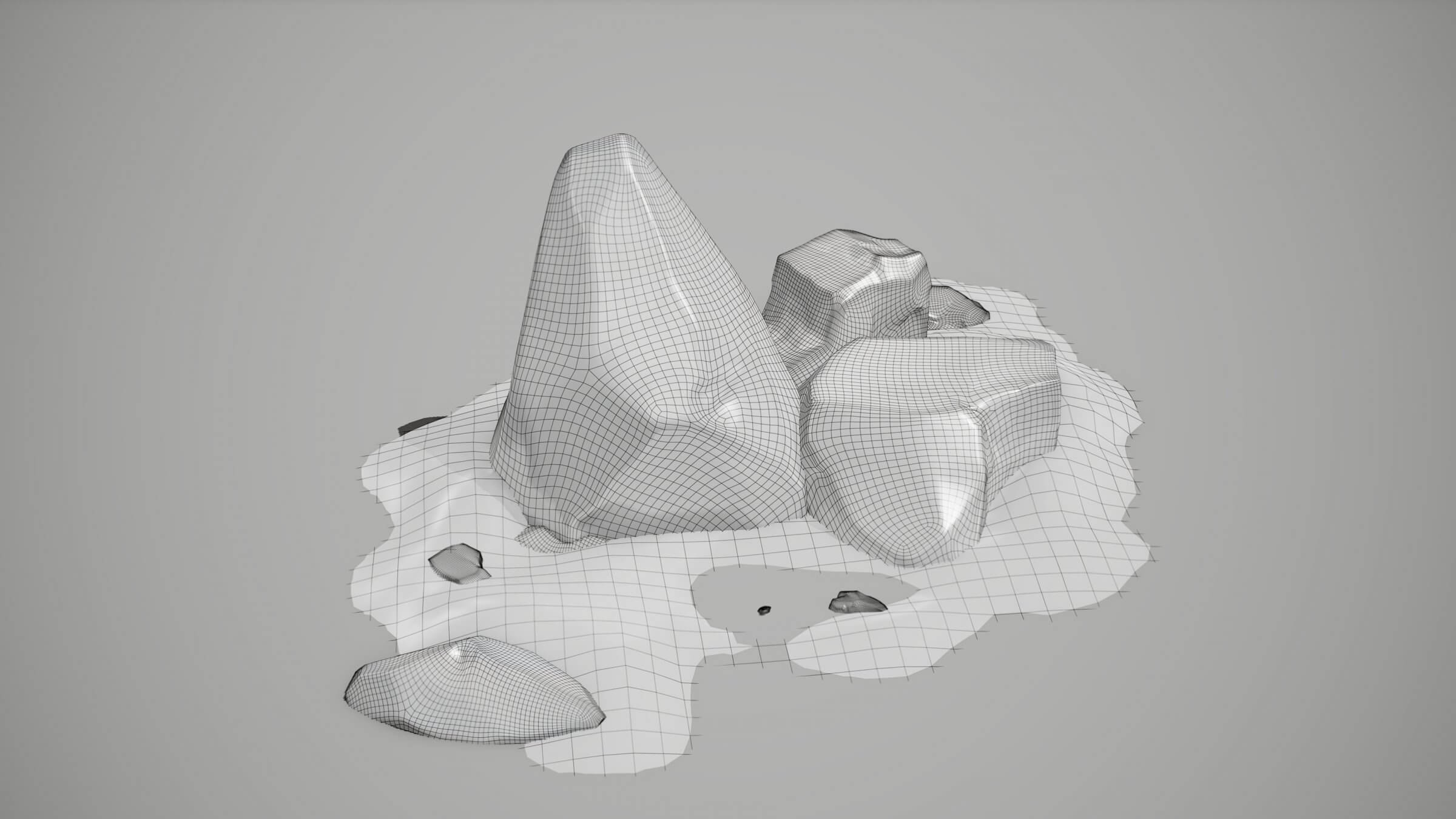 Stylized Rocks - 3D Model by Face The Edge