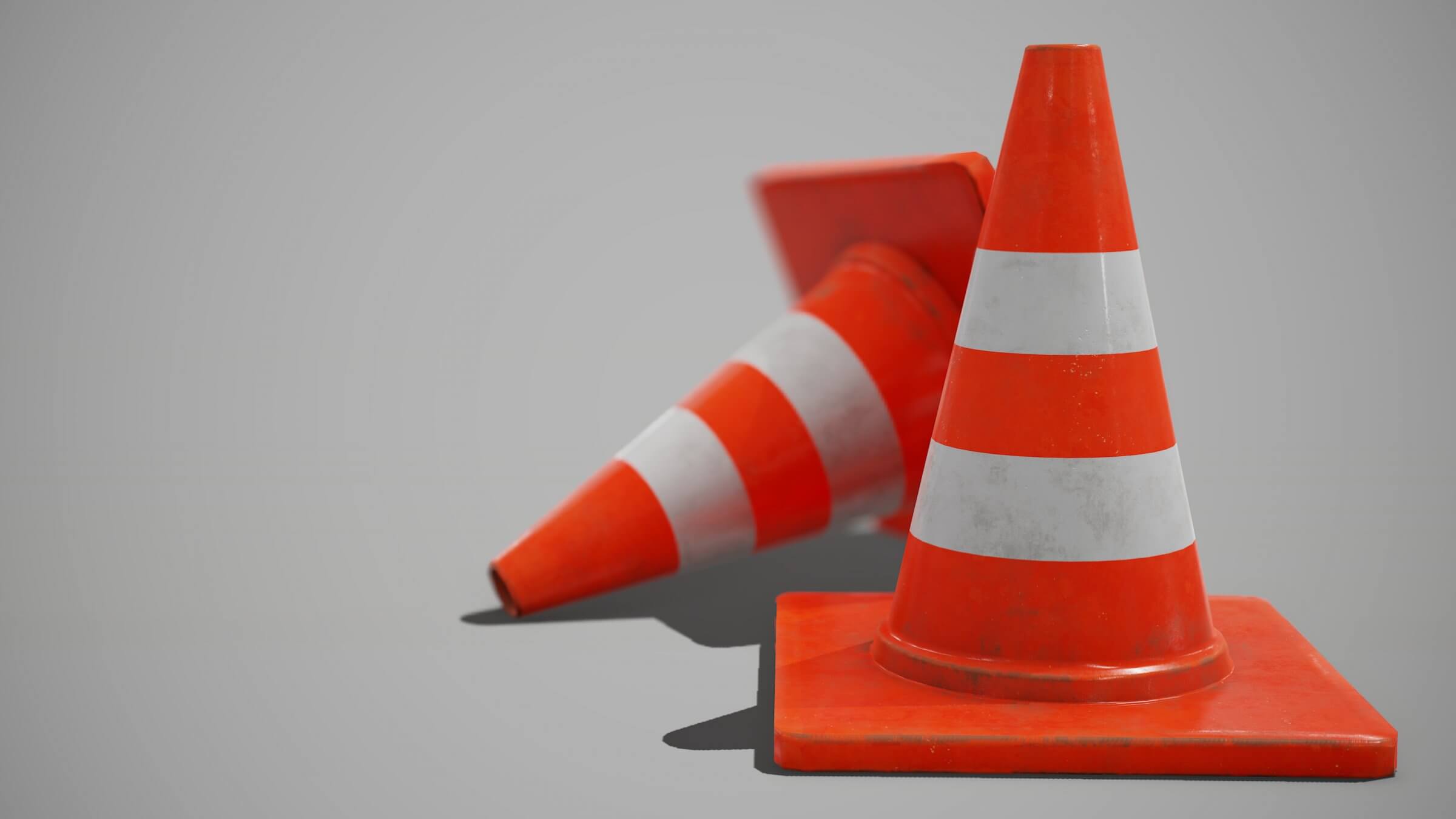 Traffic Cone - 3D Model by Face The Edge