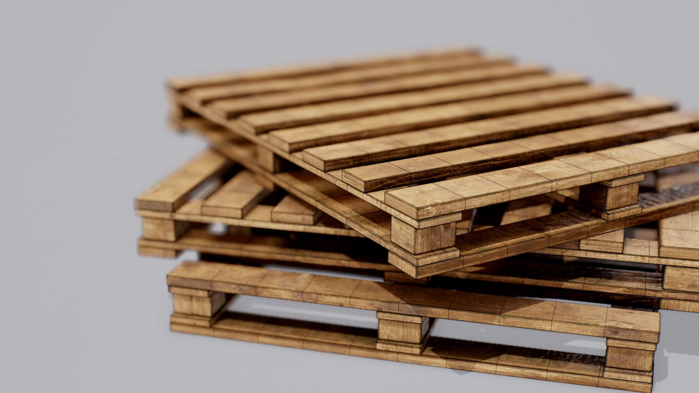 Wood Pallet - Free 3D Model by Face The Edge