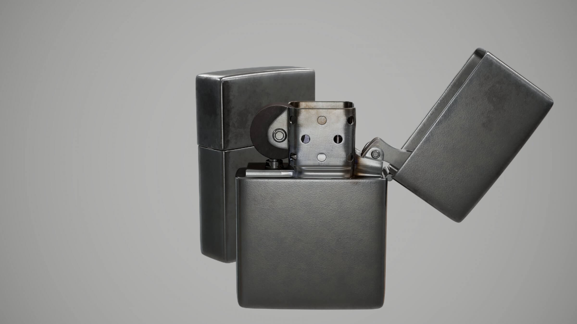 Zippo Lighter - 3D Model by Face The Edge