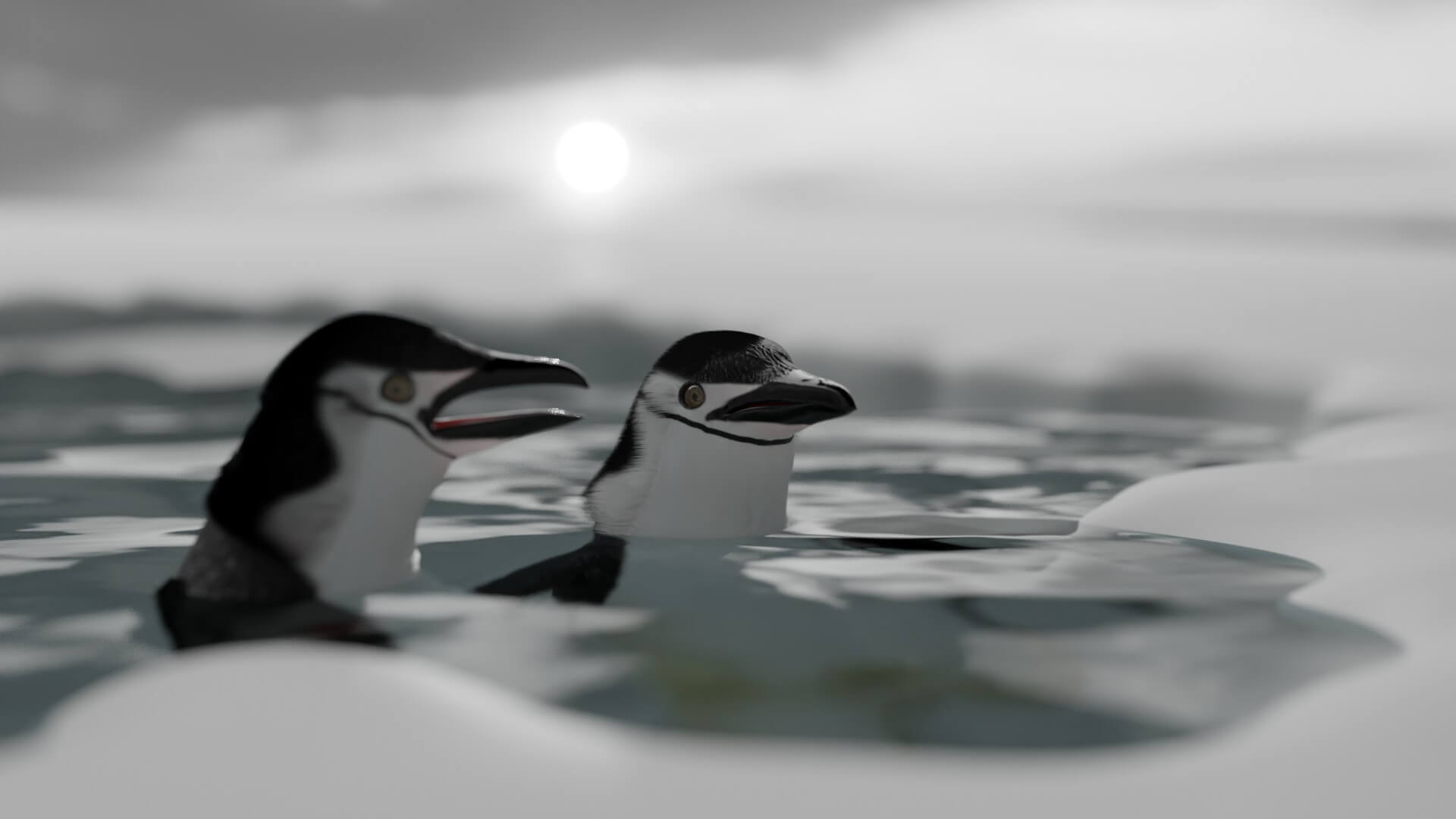 Cool & Cold 3D Render, Digital Art by Facesart