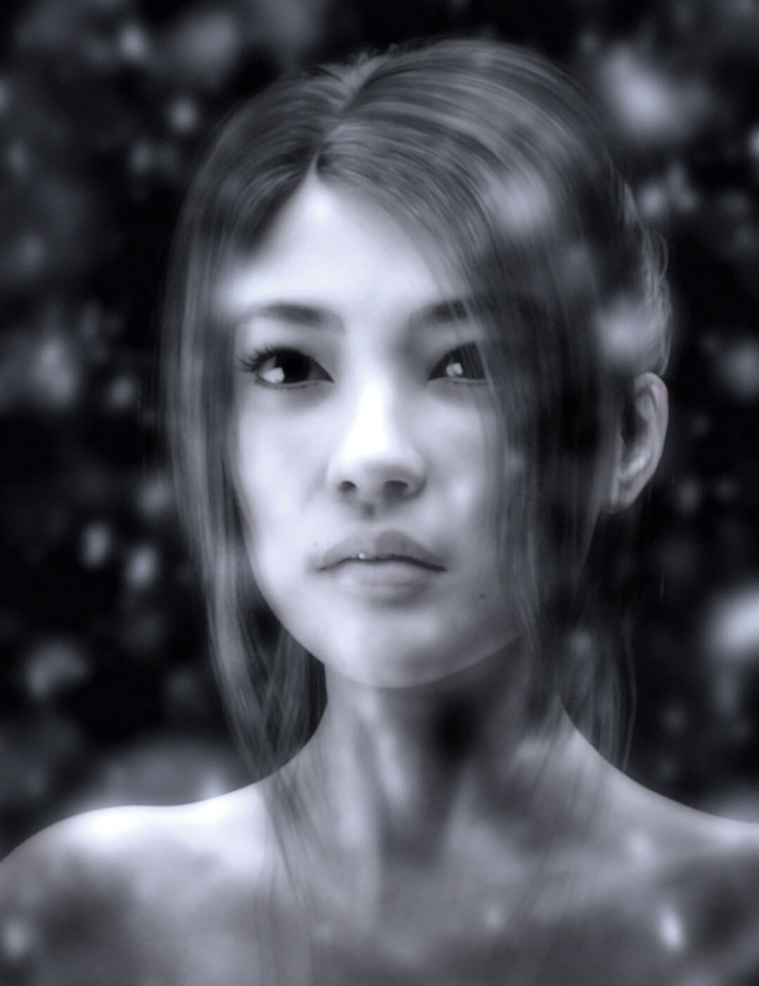 First Snow 3D Render, Digital Art by Facesart