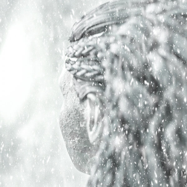 Cold night in Pompei-ice 3D Render, Digital Art by Facesart