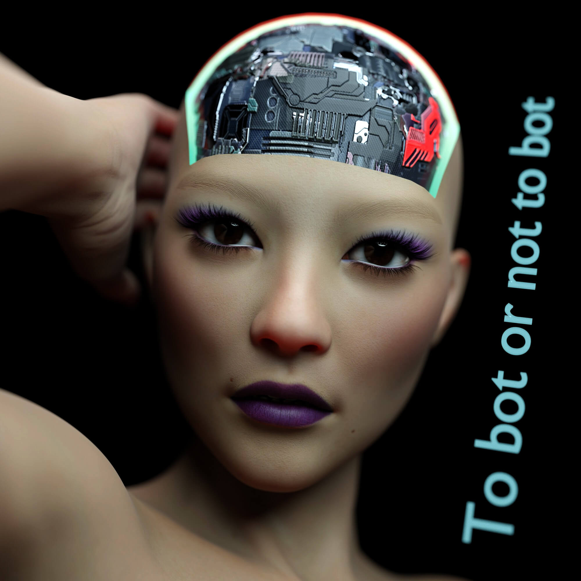 To bot or not to bot 3D Render, Digital Art by Facesart