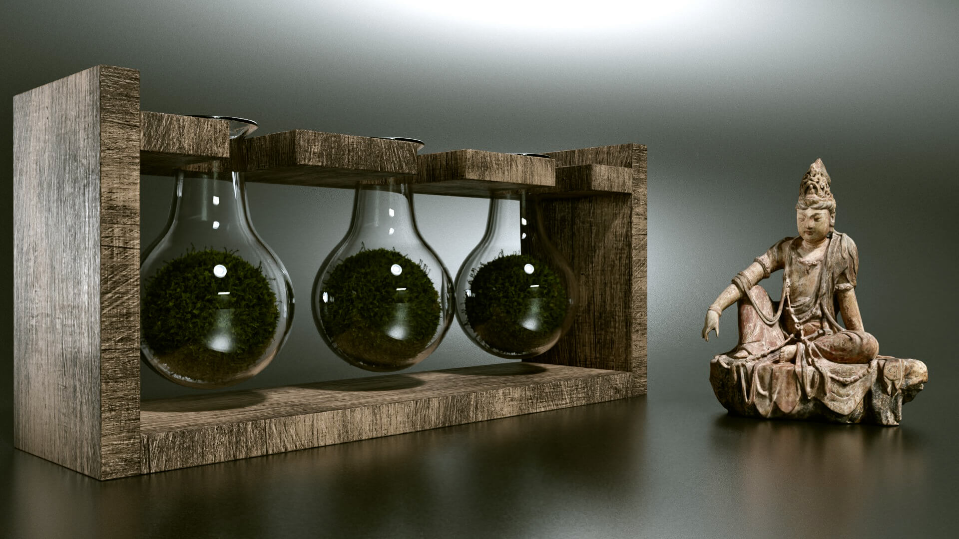 Zen Attitude 2 3D Render, Digital Art by Facesart