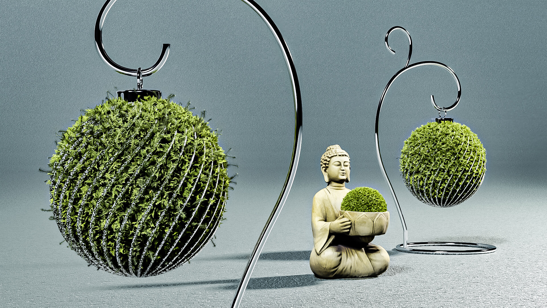Zen Attitude 3 3D Render, Digital Art by Facesart