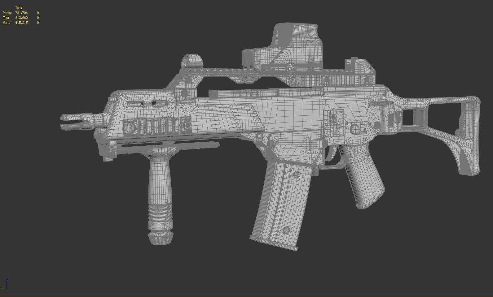 Heckler & Koch G36C Assault Rifle - 3D Model by fadhilvic61