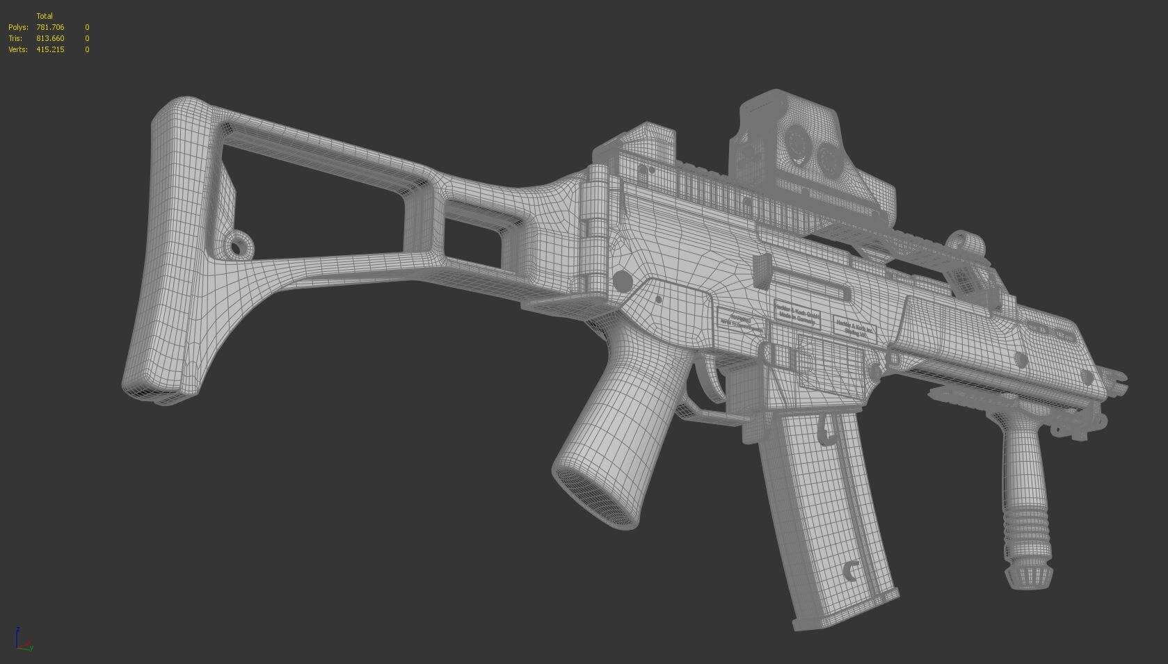 Heckler & Koch G36C Assault Rifle - 3D Model by fadhilvic61