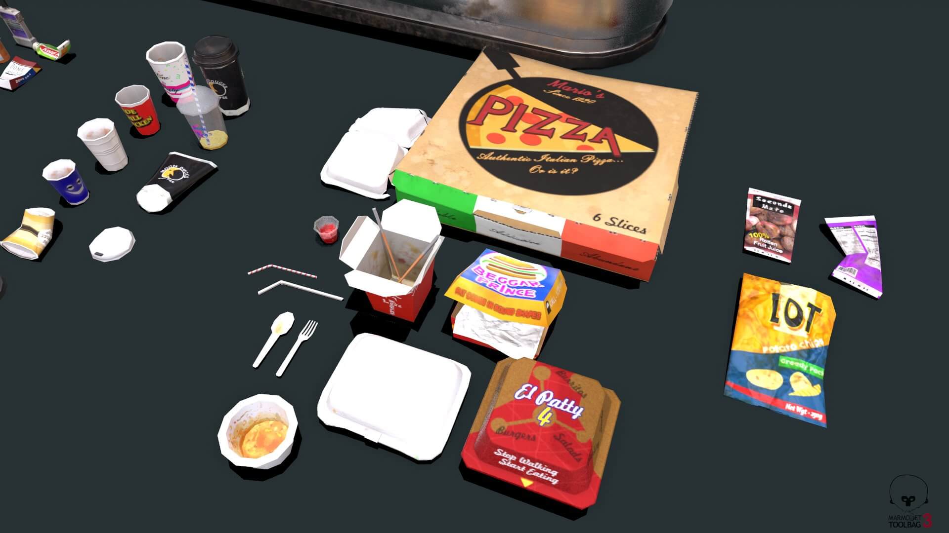 Urban Trash And Waste Management Pack - 3D Model by fadhilvic61