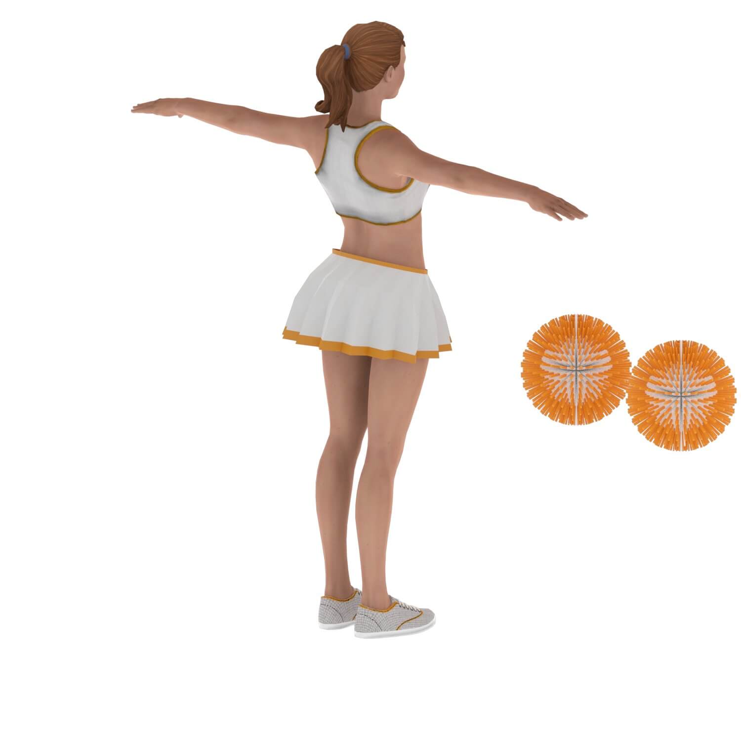Cheerleading Girl - 3D Model by Faiqdesigner