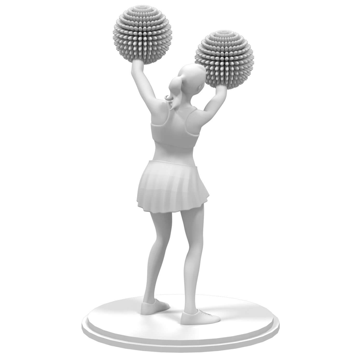 Cheerleading Girl - 3D Model by Faiqdesigner