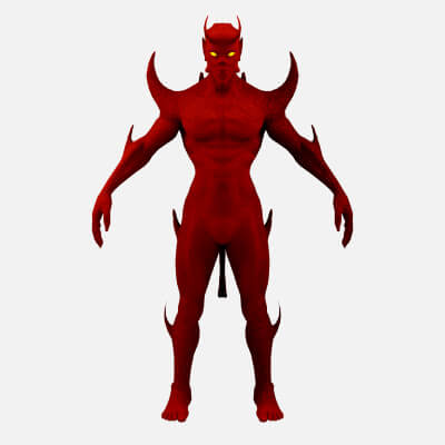 Demon 3D Print Model Game Ready by Faiqdesigner