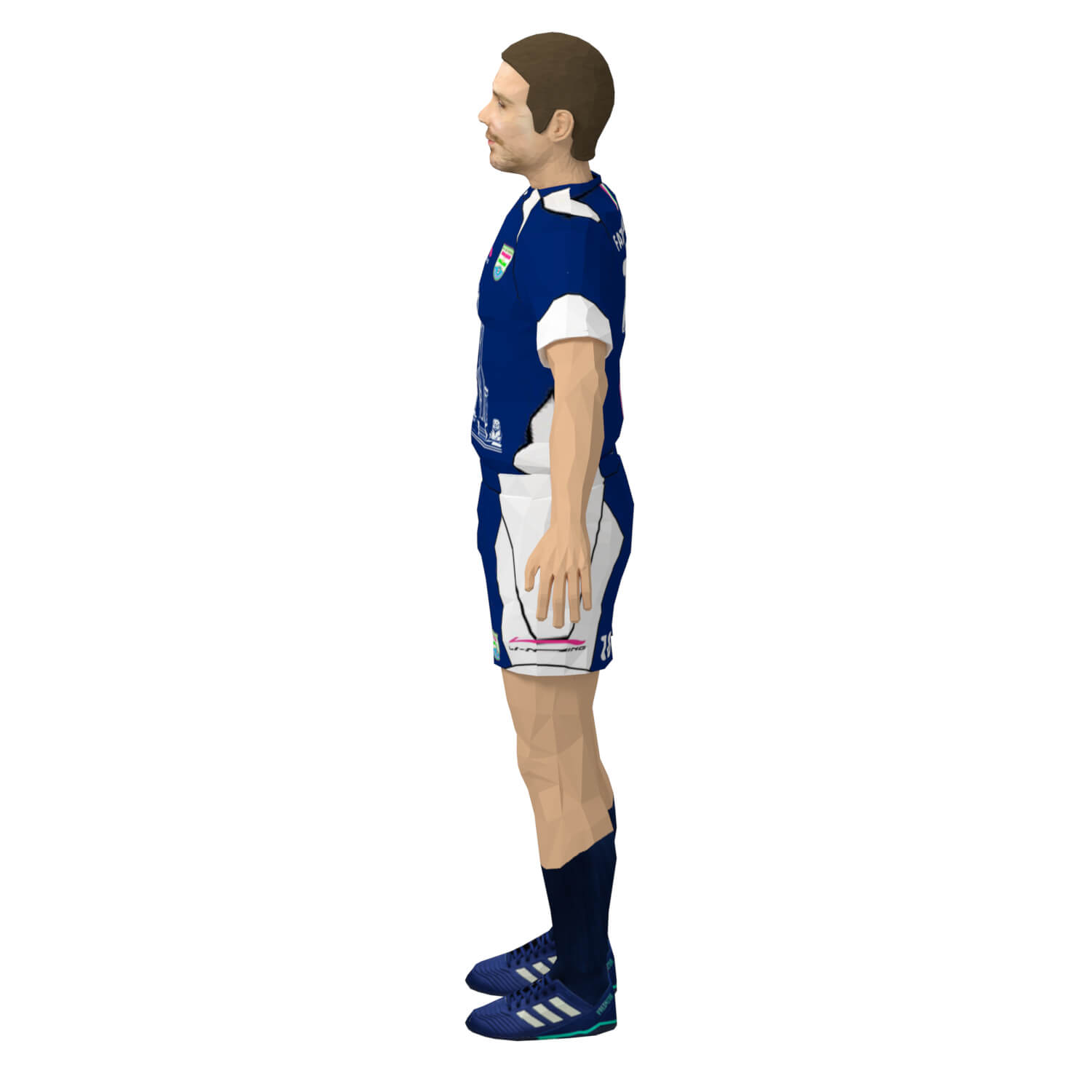 Footballer 3D Model by Faiqdesigner