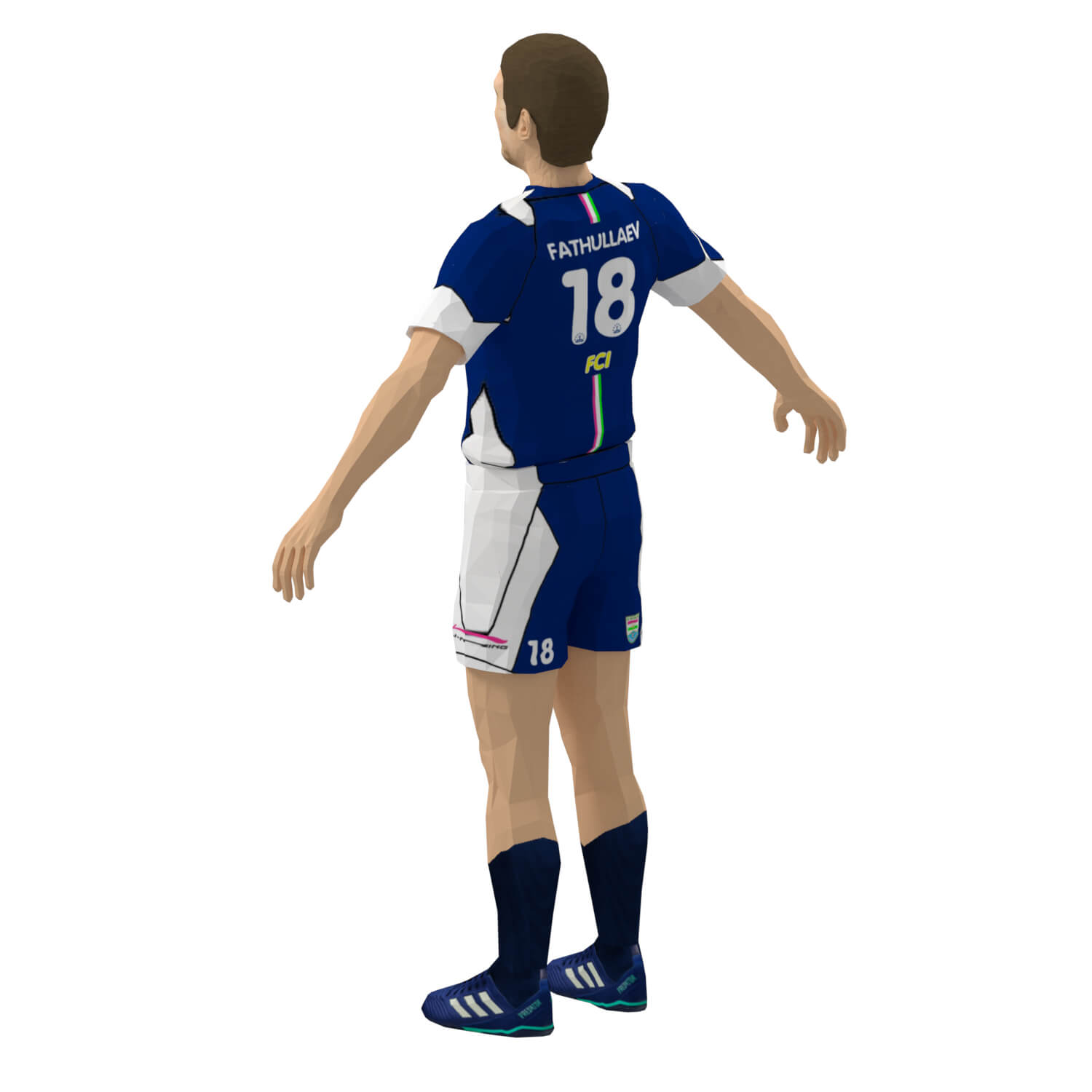Footballer 3D Model by Faiqdesigner