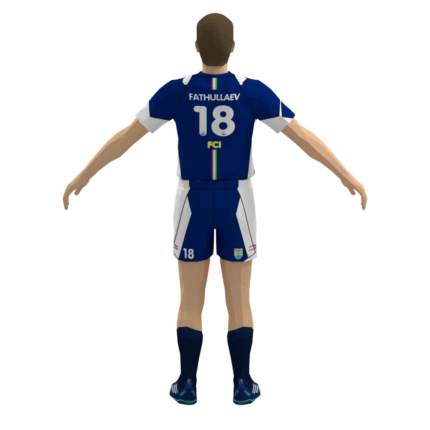 Footballer 3D Model by Faiqdesigner