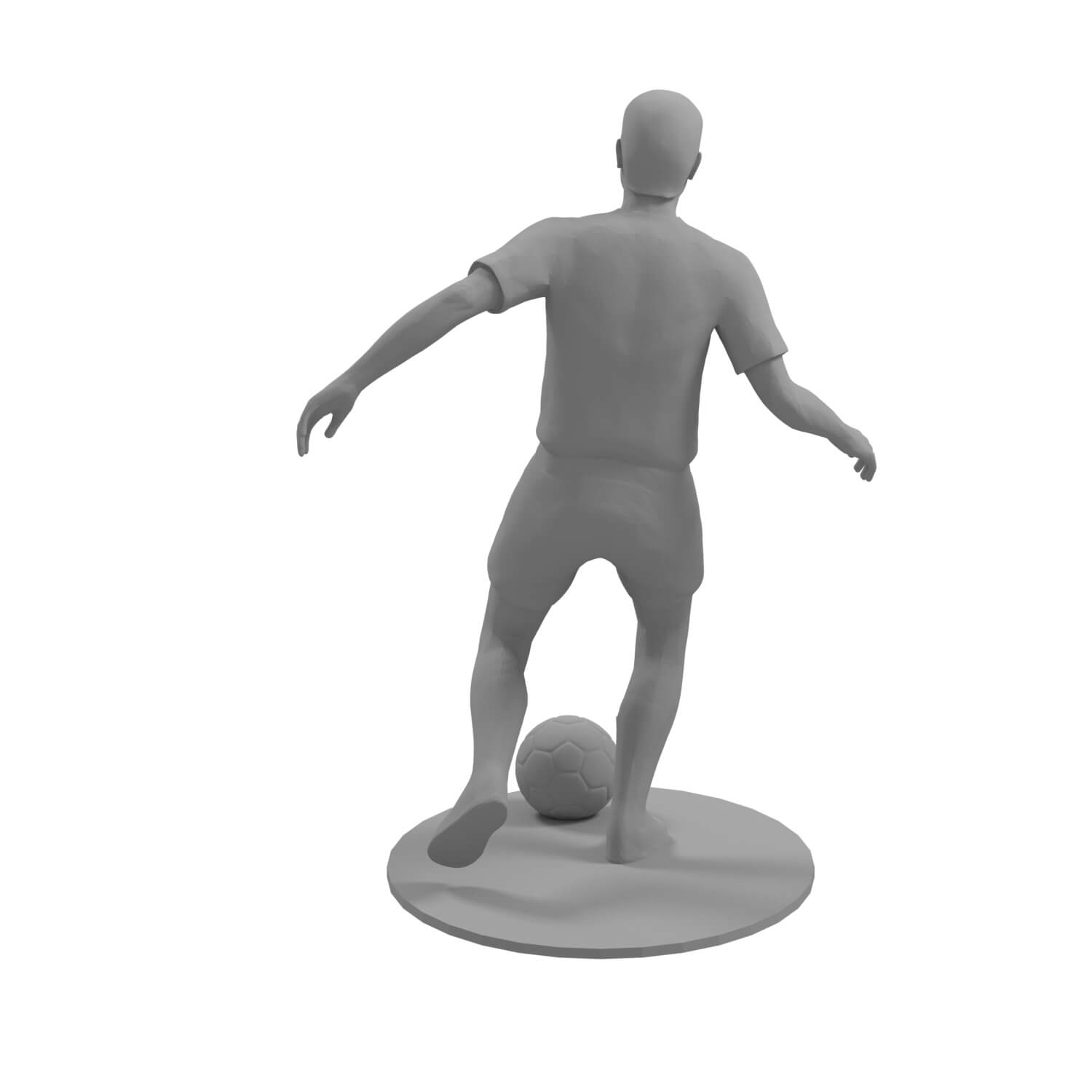 Footballer 3D Model by Faiqdesigner