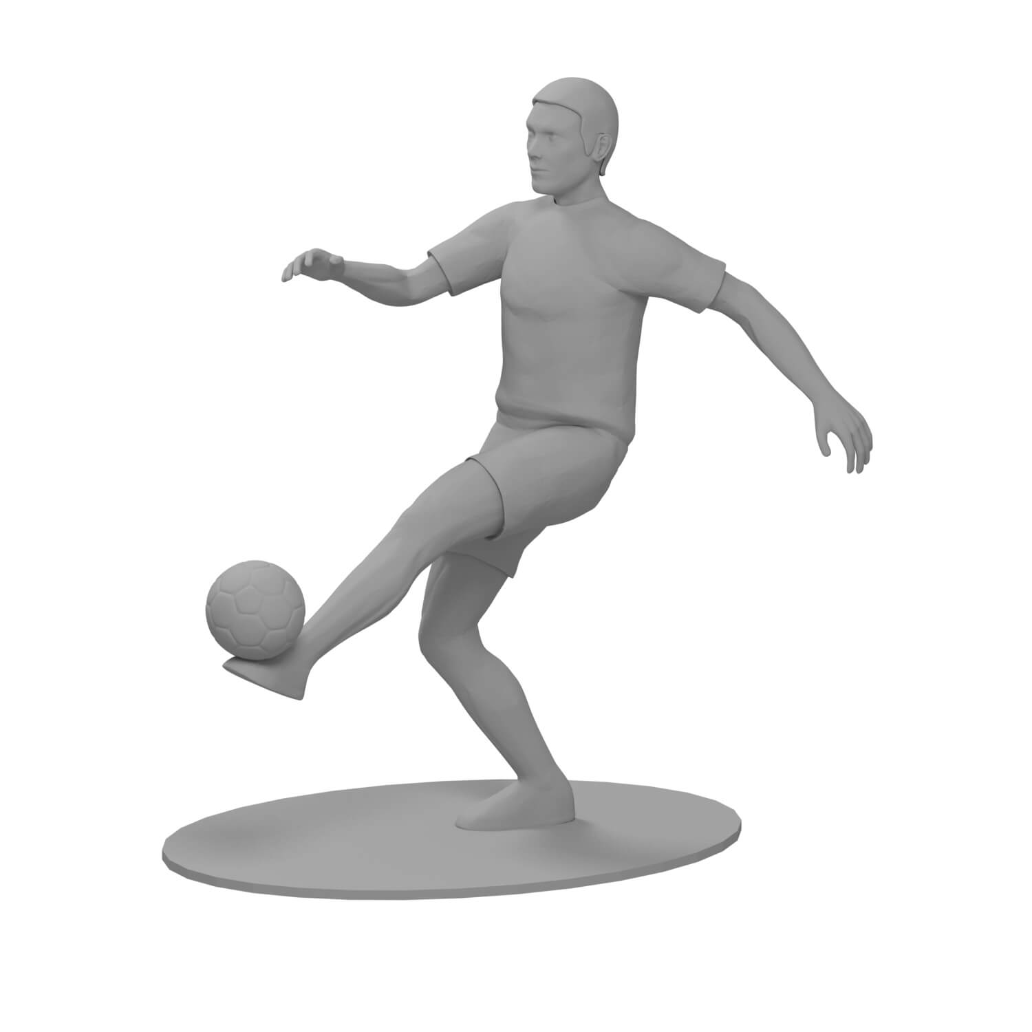 Footballer 3D Model by Faiqdesigner