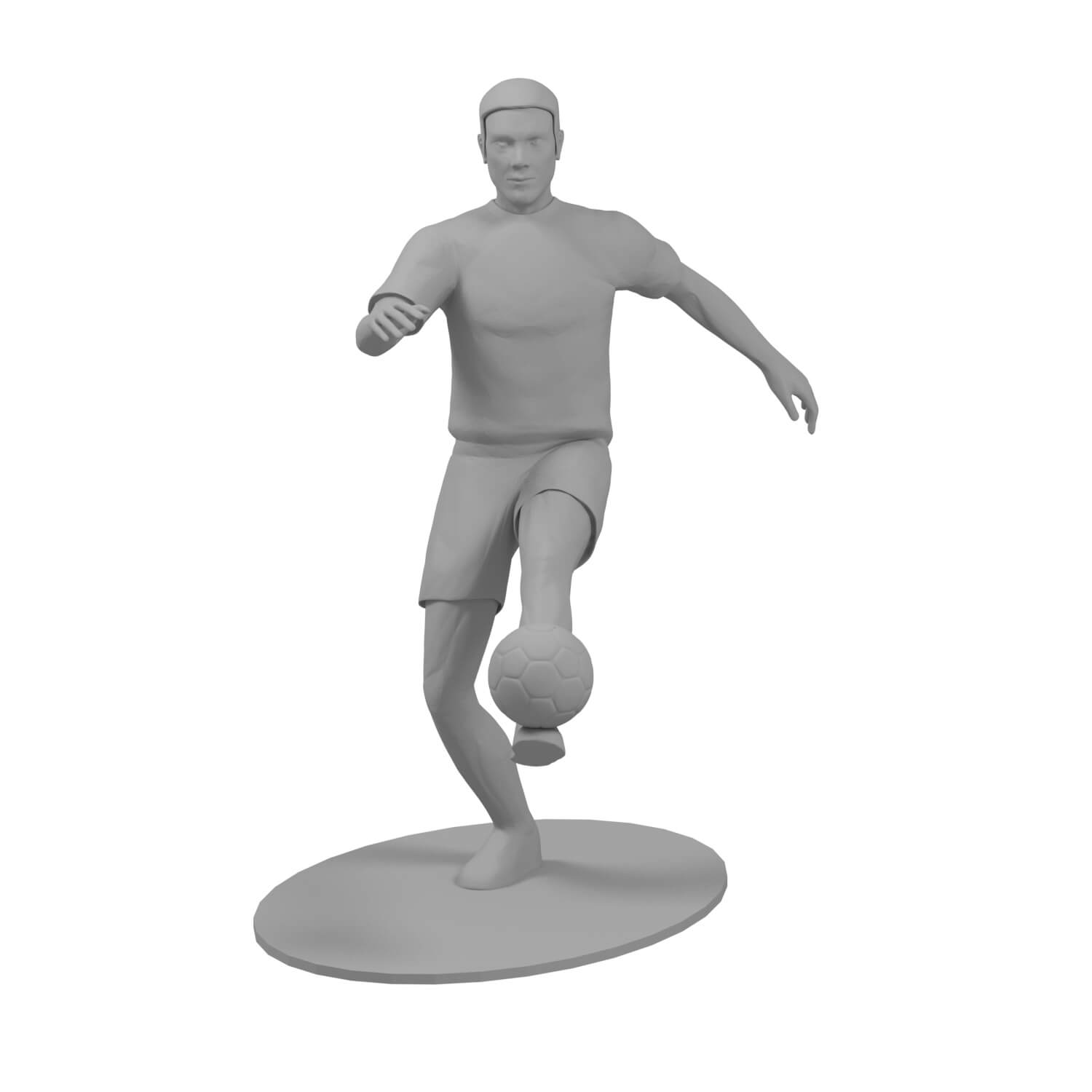 Footballer 3D Model by Faiqdesigner