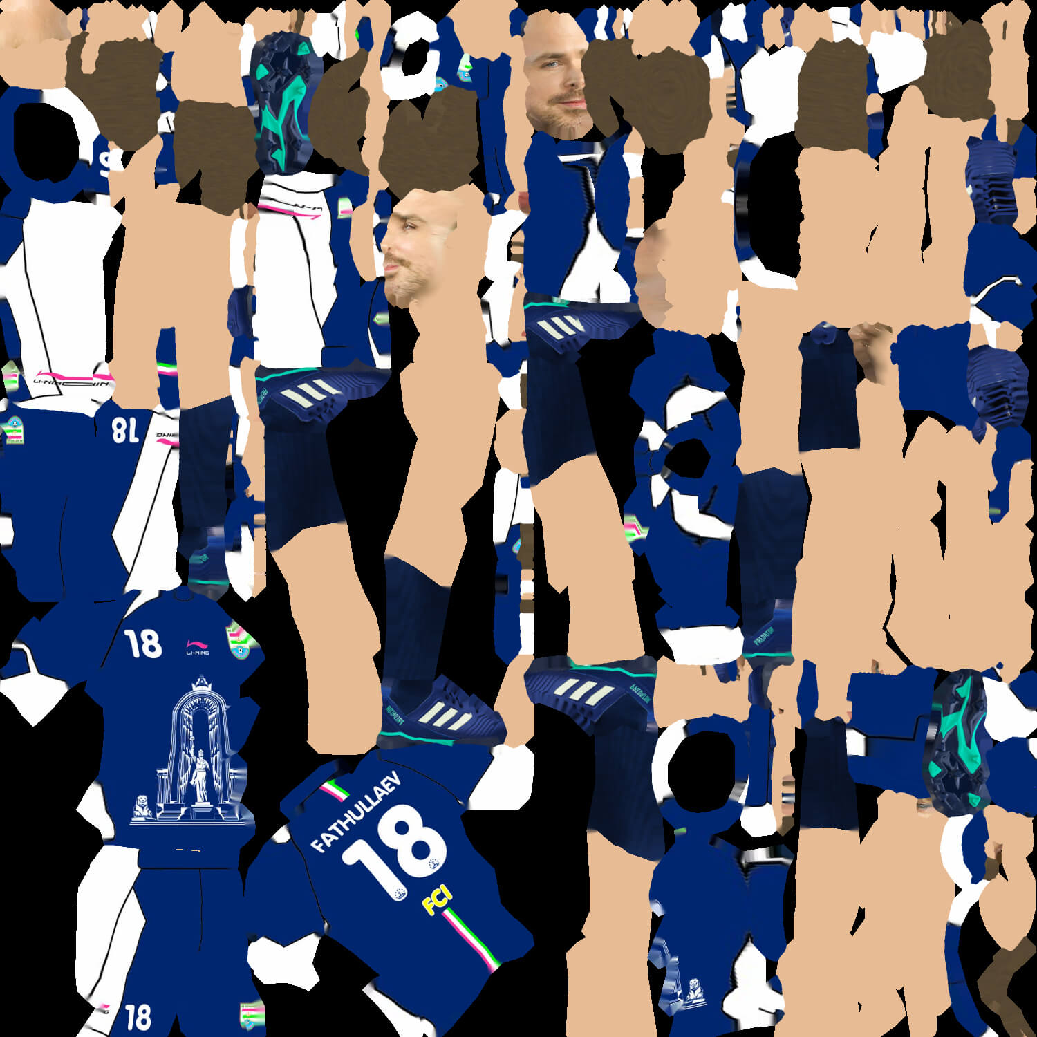 Footballer 3D Model by Faiqdesigner