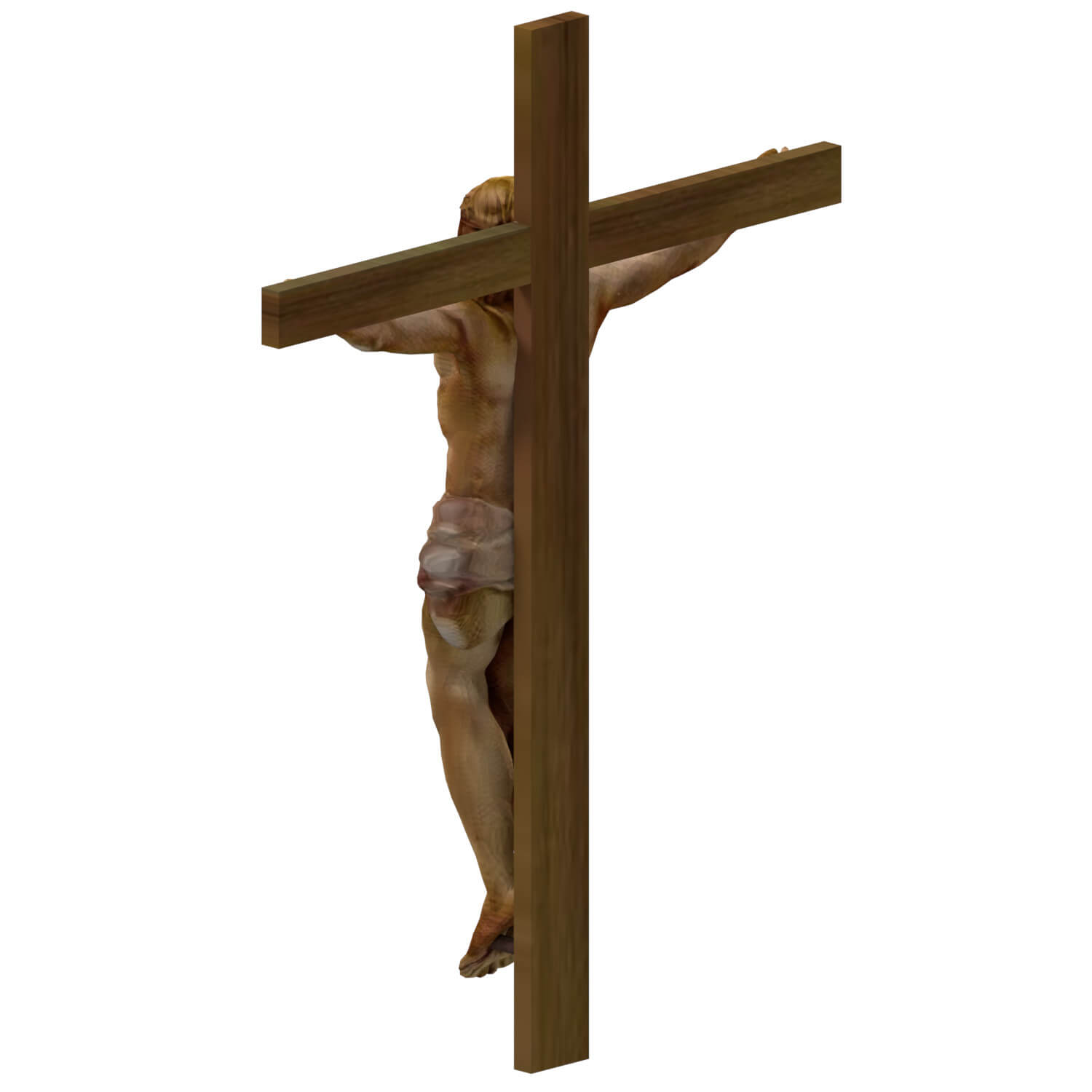 Jesus on The Cross 3D Model by Faiqdesigner
