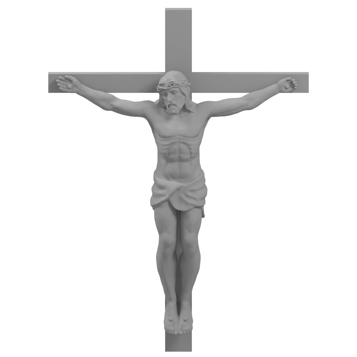 Jesus on The Cross 3D Model by Faiqdesigner