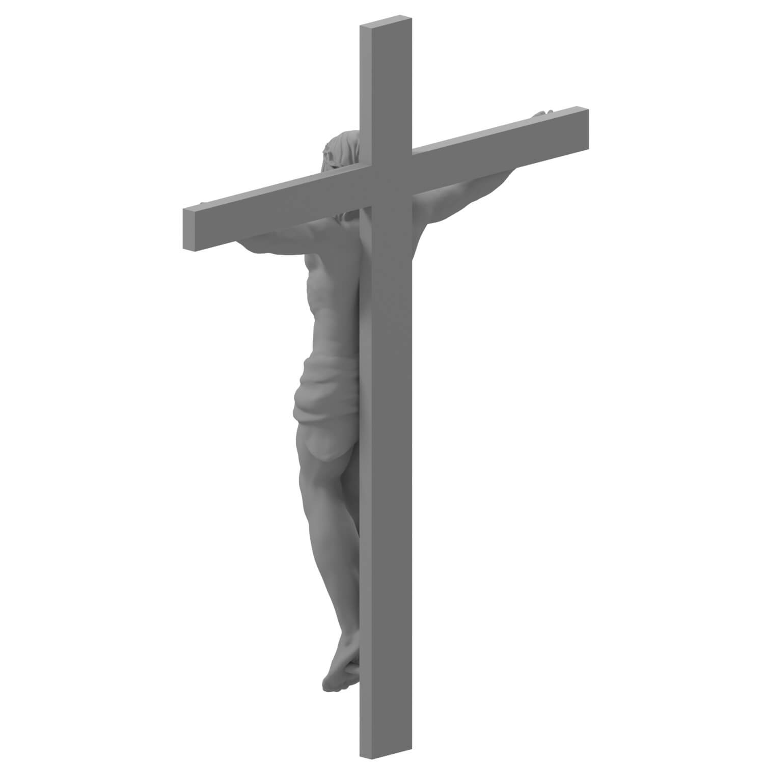 Jesus on The Cross 3D Model by Faiqdesigner