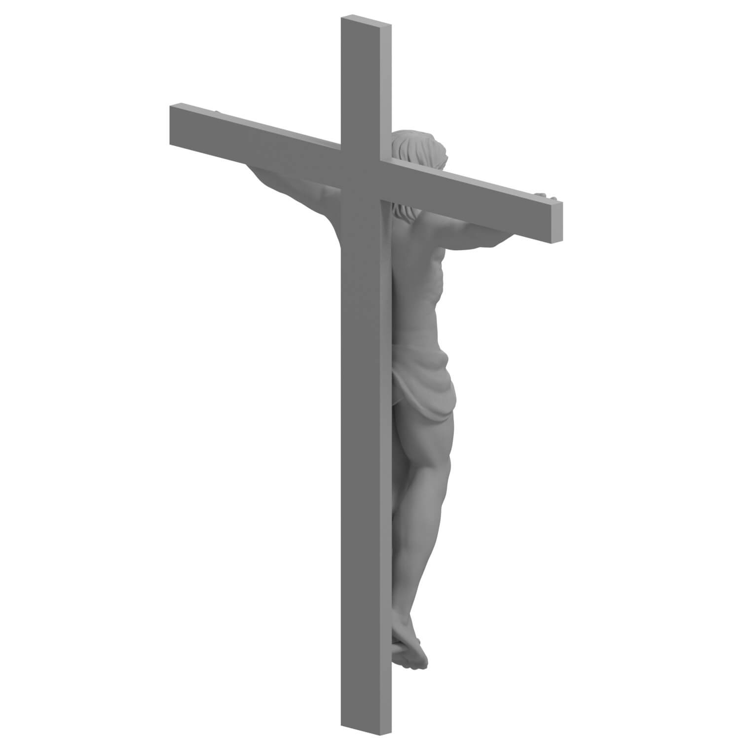 Jesus on The Cross 3D Model by Faiqdesigner