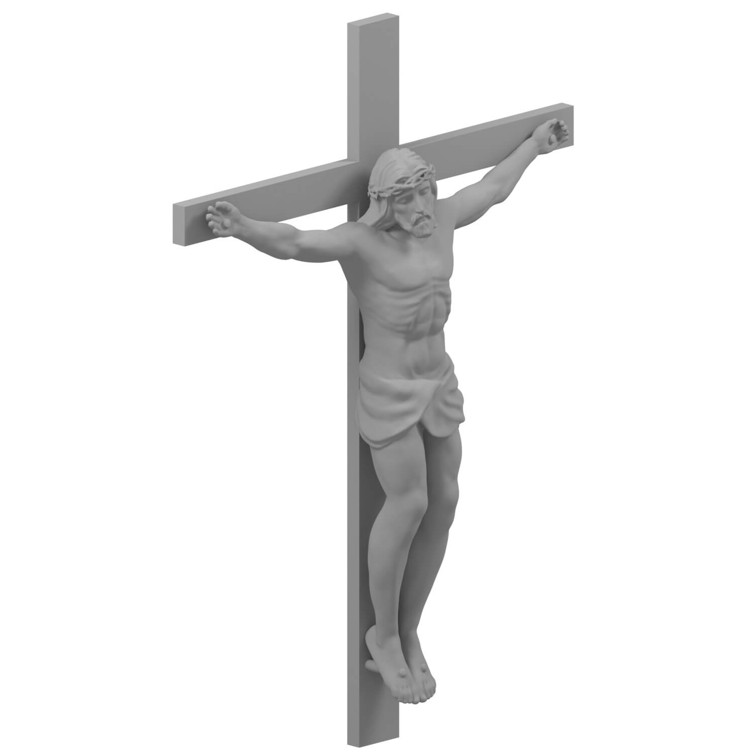 Jesus on The Cross 3D Model by Faiqdesigner