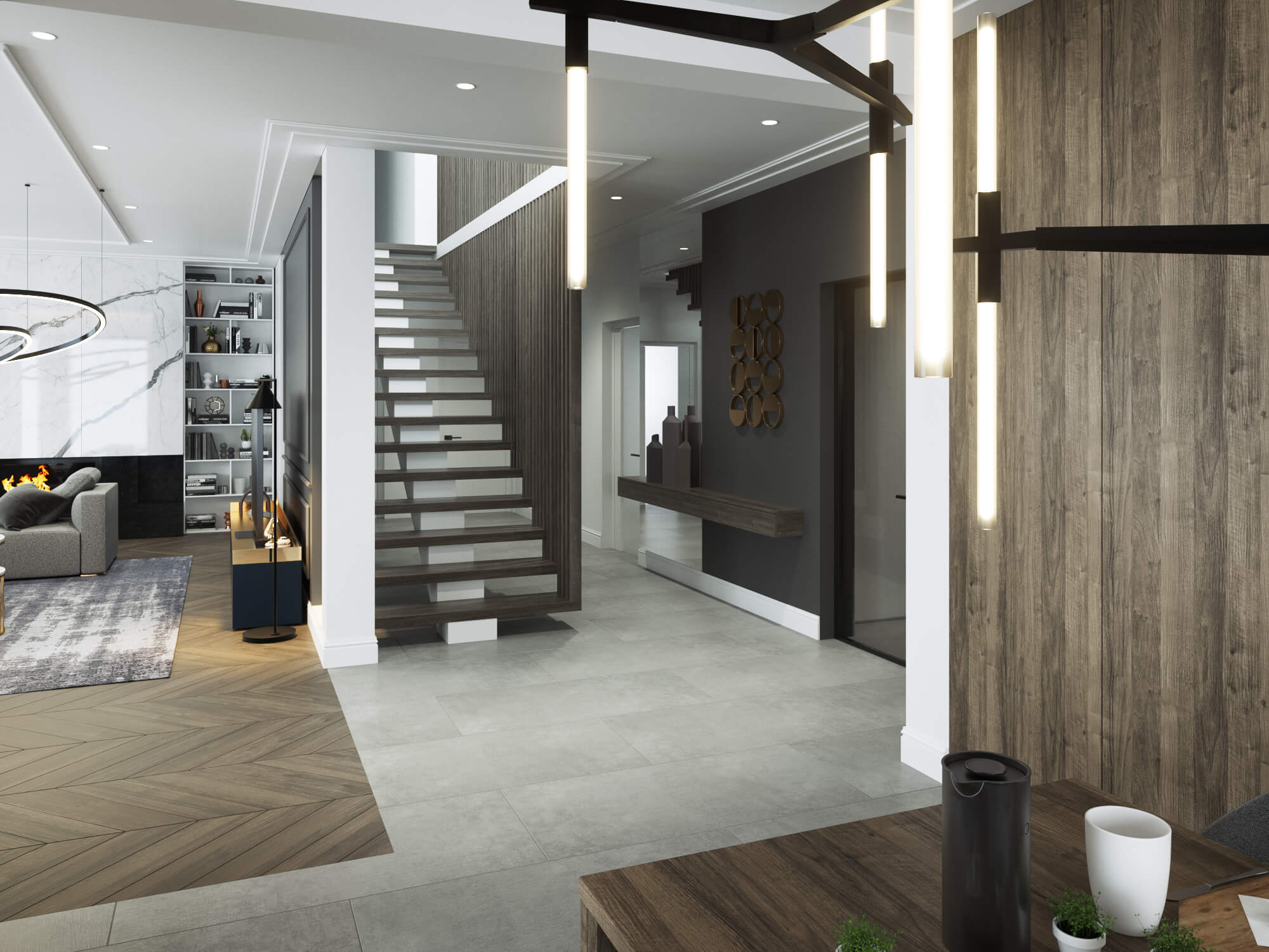 Living Room Interior 3D Scene for Cinema 4D and Octane Rende by ...