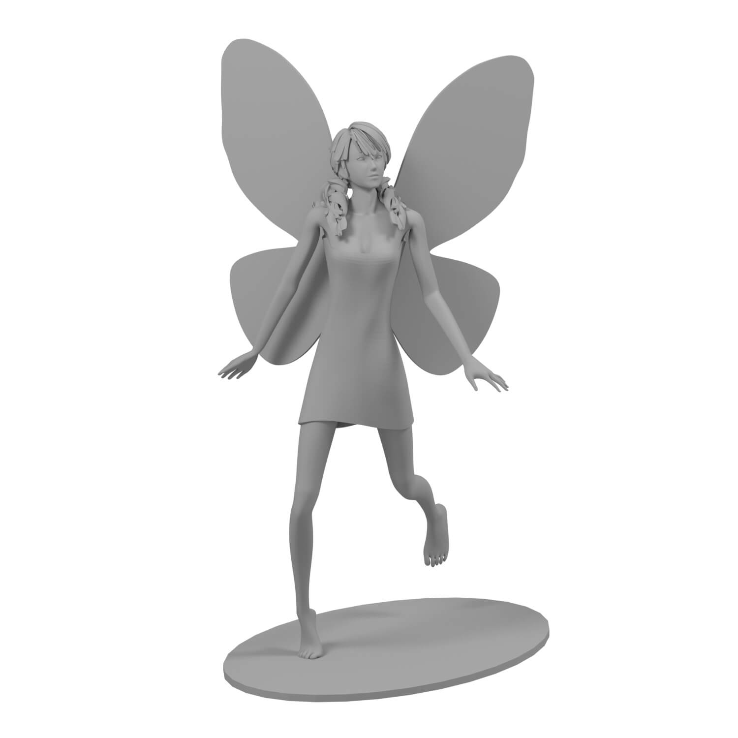Fairy 3d Print Model Game Ready By Faiqdesigner