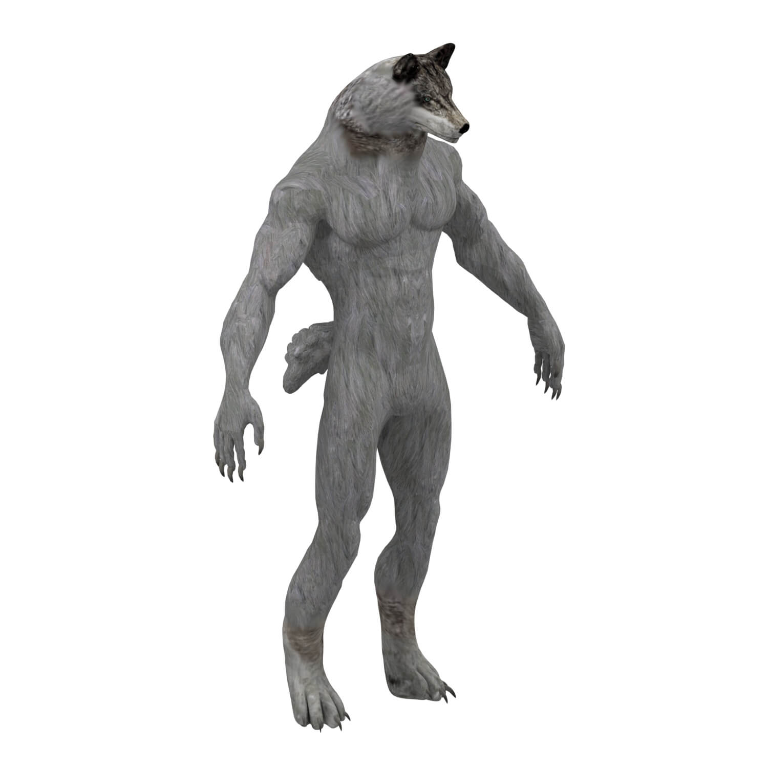 Werewolf 3D Print Model Game Ready by Faiqdesigner