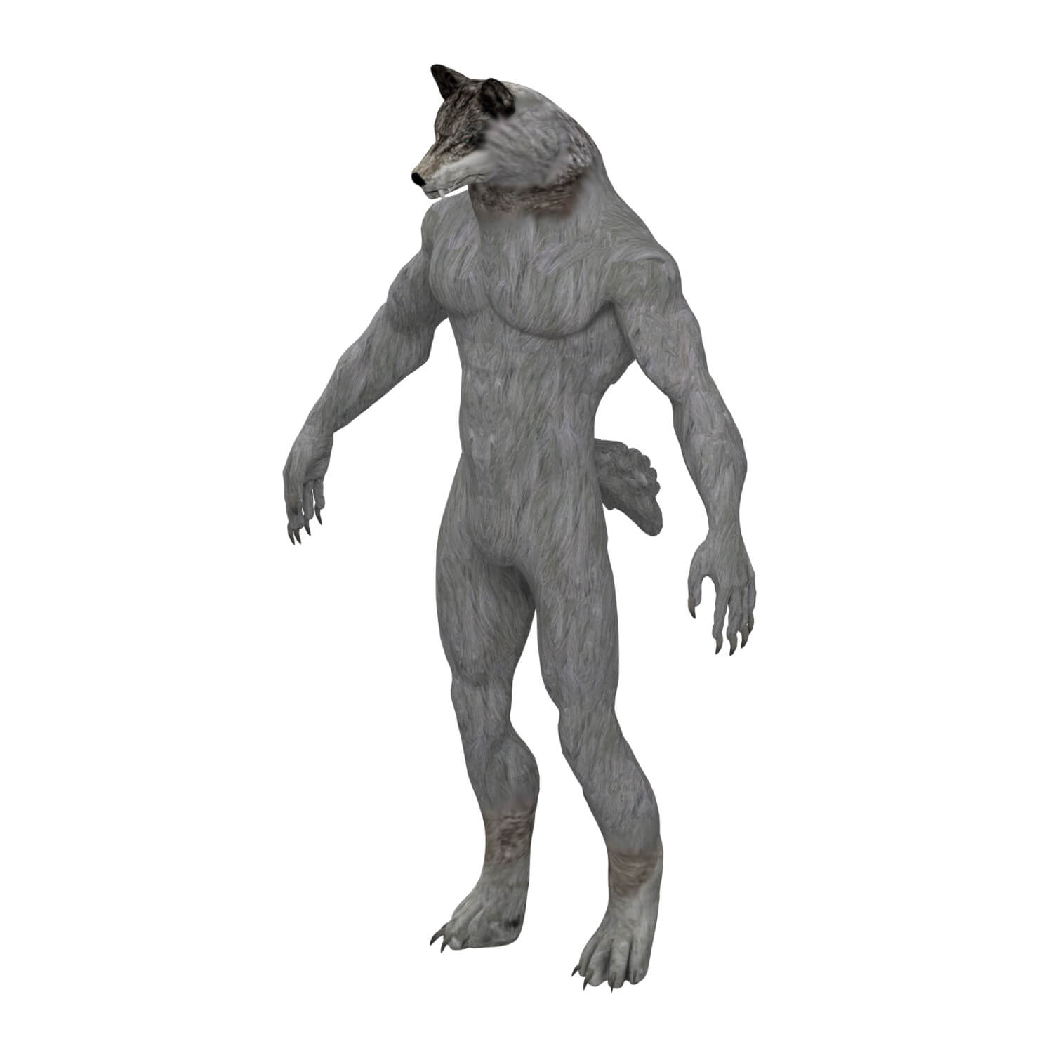 Werewolf 3D Print Model Game Ready by Faiqdesigner