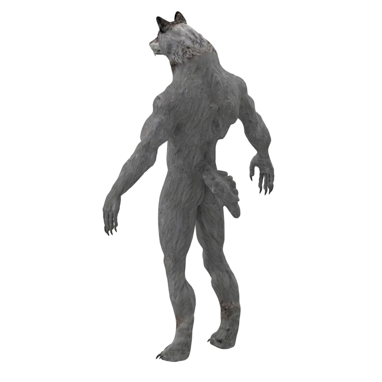 Werewolf 3D Print Model Game Ready by Faiqdesigner