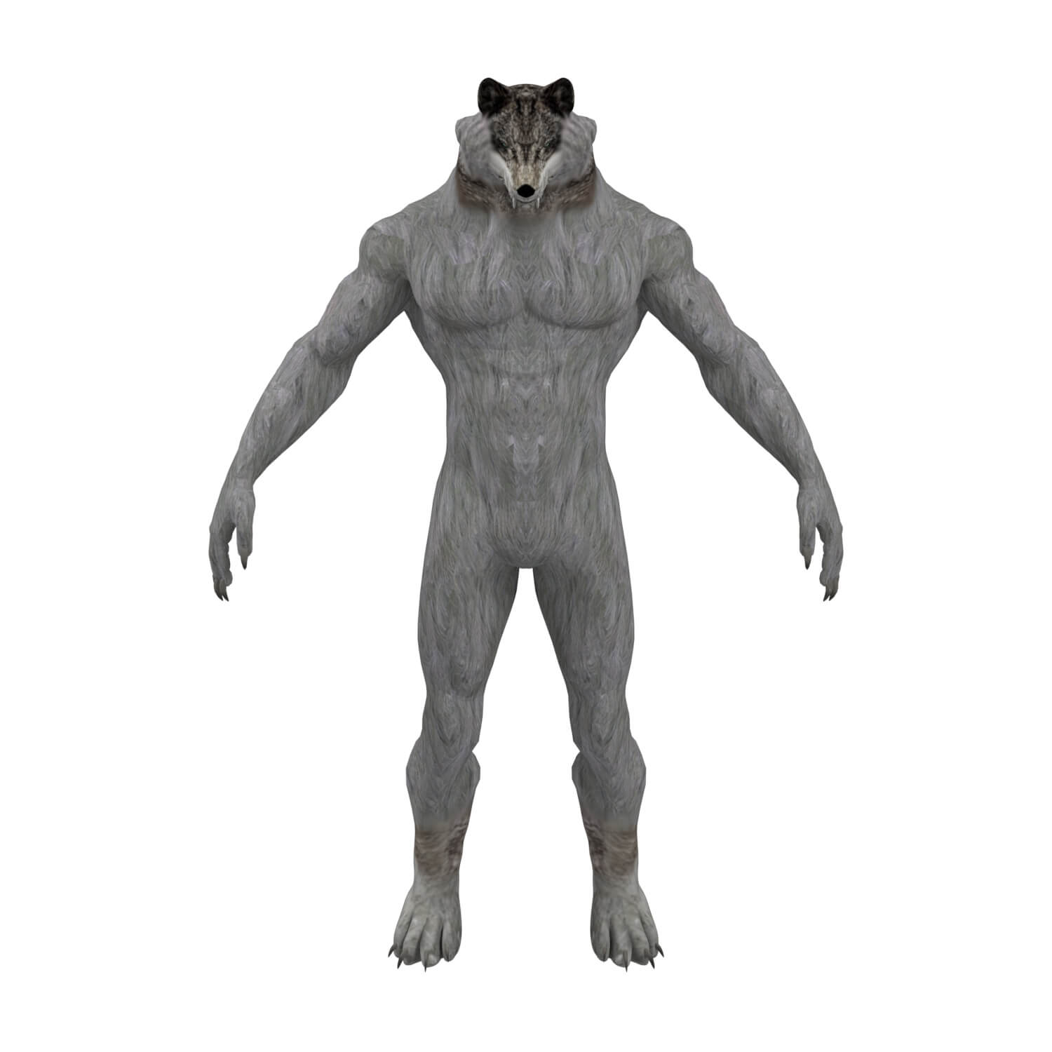 Werewolf 3D Print Model Game Ready by Faiqdesigner