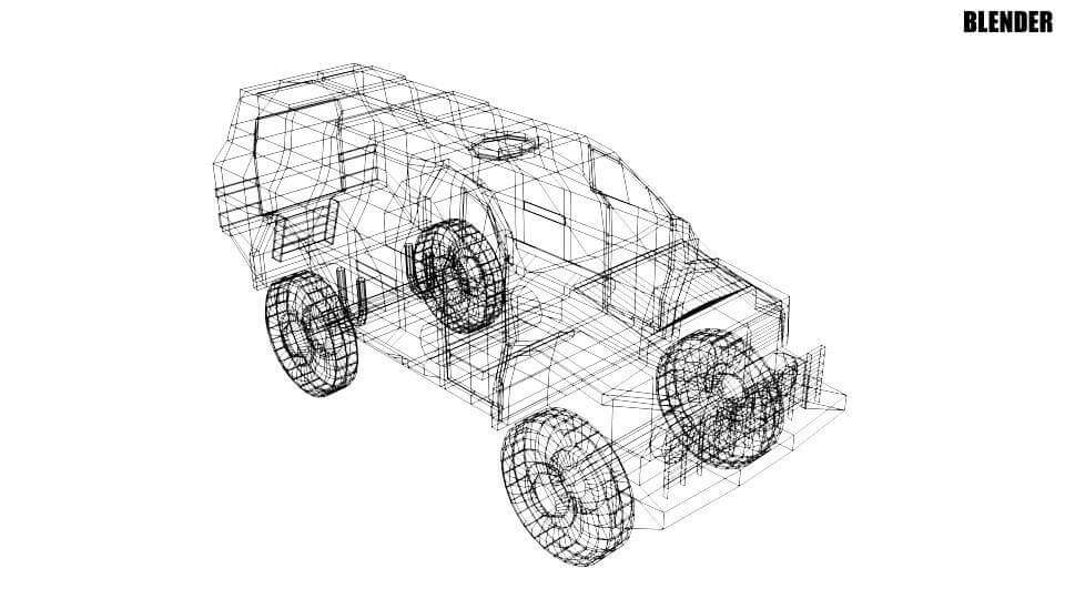 1st WIN Armoured Car - 3D Model by faizal3DX
