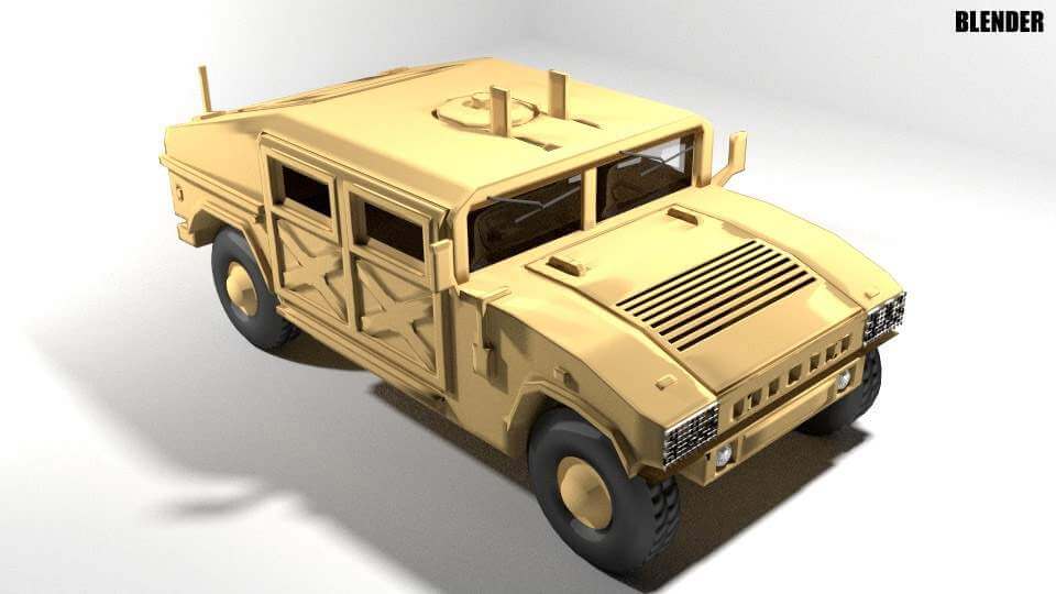 Humvee - 3D Model by faizal3DX