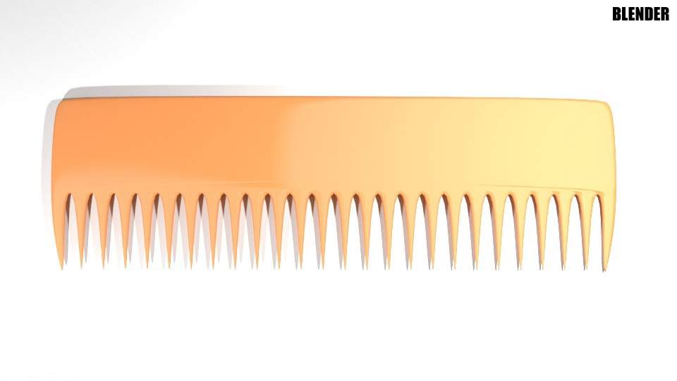 Barber Hair Comb - 3D Model by faizal3DX