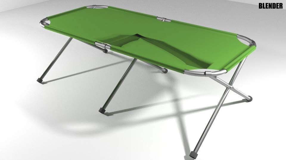 Camping Cot - 3D Model by faizal3DX