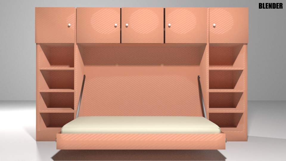 Murphy Bed - 3D Model by faizal3DX