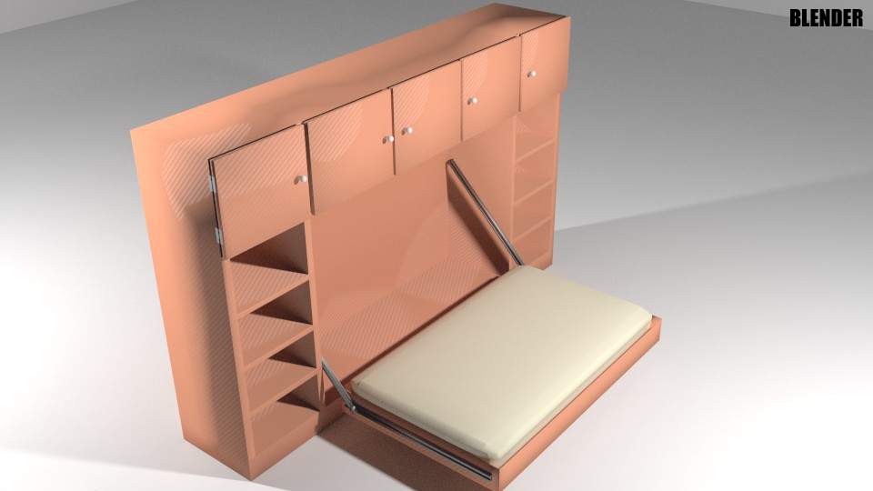 Murphy Bed - 3D Model by faizal3DX