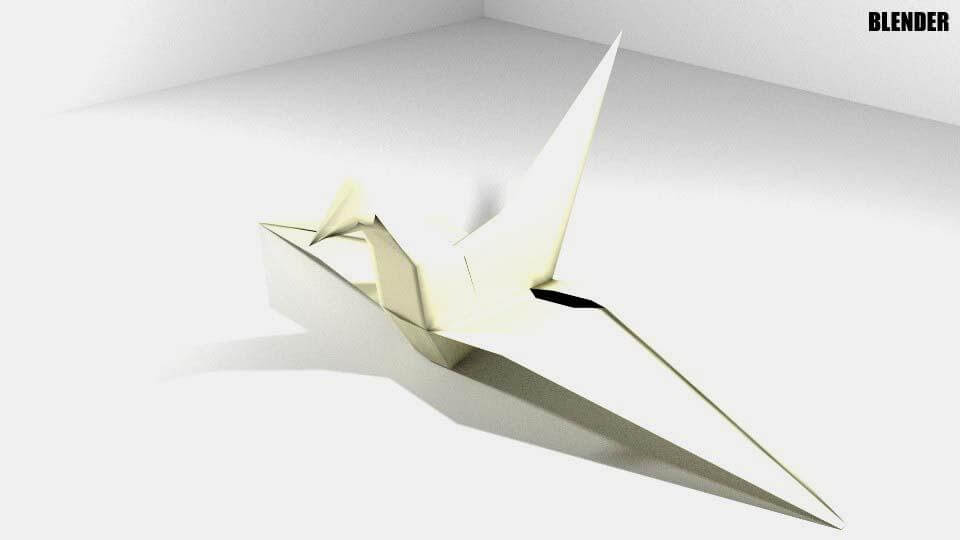 Bird Origami - 3D Model by faizal3DX