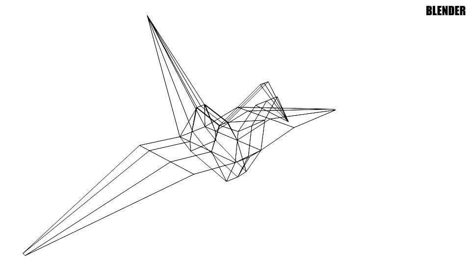 Bird Origami - 3D Model by faizal3DX