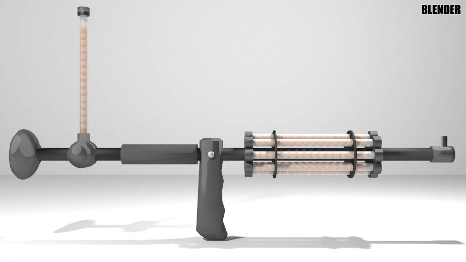Toy Blowgun - 3D Model by faizal3DX